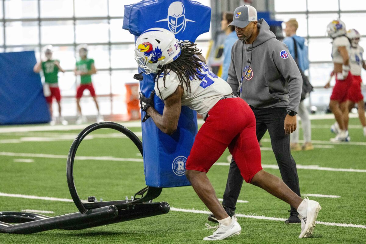 Photo Gallery: KU football continues spring practice - KU Sports